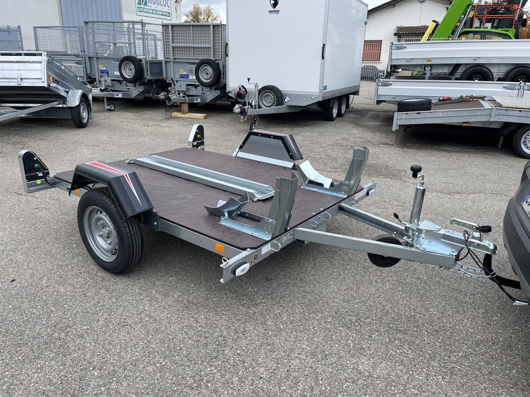 ERDE CH751 Porte-Moto/Quad 200x142 / 500 - 750kg - Global Remorques